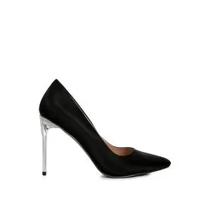 RAG & CO Stakes Clear Heel Classic Pump Sandals In By