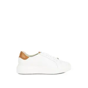 RAG & CO Schick Lace Up Leather Sneakers In Tan By