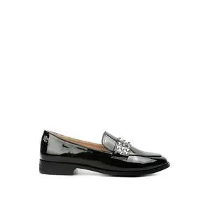 RAG & CO Meanbabe Semicasual Stud Detail Patent Loafers In By - Black