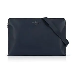 LUIS STEVEN Large Laptop Sleeve Pebble - Blue
