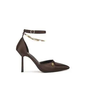 RAG & CO Hobnob Anklet Embellisht Stiletto Sandals In Dark By - Brown