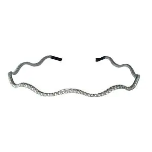 2KSTYLE Snake Wavy Crystal-embellished -tone Headband