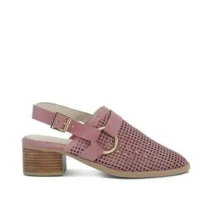 RAG & CO Rosalie Block Heeled Sandal In Blush By
