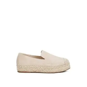 RAG & CO Neutrals Ellerie Soft Suede Flatform Heel Espadrilles In By - Beige