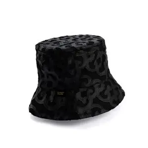 SIBI HATS Sultan Bucket Hat With Leather Motifs - Black