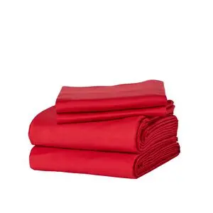 CANADIAN DOWN & FEATHER COMPANY Sheet Set Four Piece, Us Queen / Uk King Cardinal - Red