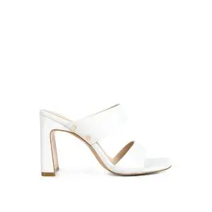 RAG & CO Alodia Slim Block Heel Sandals In By - White
