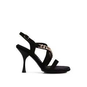 RAG & CO Domeda Metal Chain Embellished Sandals By