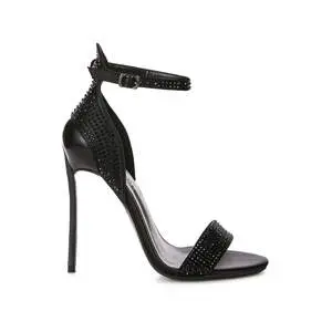 RAG & CO Magnate Rhinestone Embellished Stiletto Sandals In By - Black