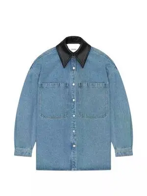 Nanushka Beaux Denim Shirt - Blue
