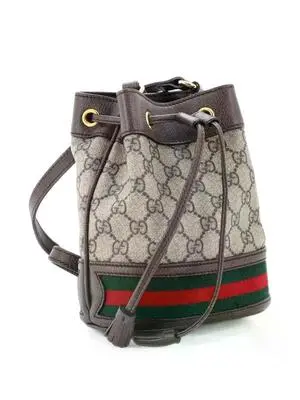 Gucci Ophidia Gg Coated Canvas Mini Bucket Bag