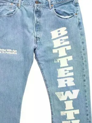 BETTER WITH AGE Beaufort Logo-print Jeans - Blue