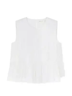 SKALL STUDIO Pavlova Pintuck-detail Top - White