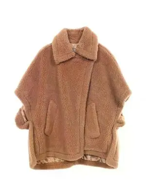 Max Mara 2010s Teddy Bear Tebe Cape - Brown