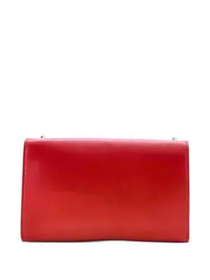 Saint Laurent Classic Monogram Tassel Leather Medium Crossbody Bag - Red