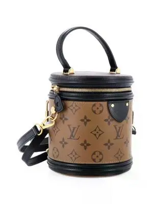 LOUIS VUITTON Cannes Handbag Reverse Monogram Canvas Satchel