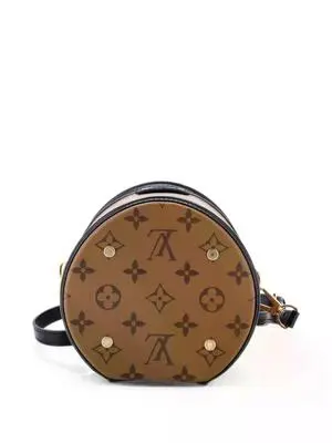 LOUIS VUITTON Cannes Handbag Reverse Monogram Canvas Satchel