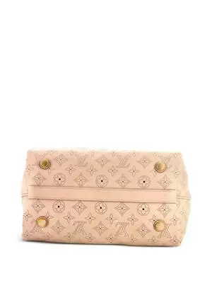 LOUIS VUITTON Cirrus Handbag Mahina Leather Pm Tote Bag - Neutrals