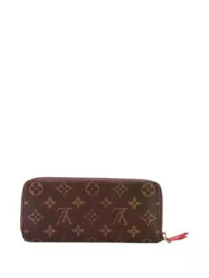 LOUIS VUITTON Clemence Wallet Monogram Canvas Small Wallets