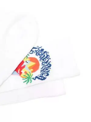 Casablanca Graphic-knit Socks