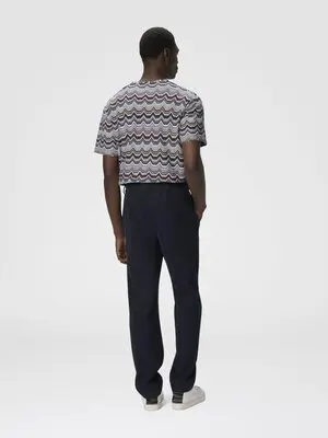 Missoni Straight Pants With Zigzag Pattern