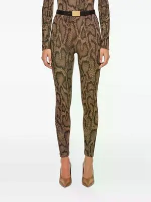 Wolford Snake-print Trousers