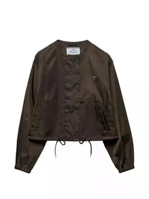 Prada Re-nylon Blouson Jacket - Brown