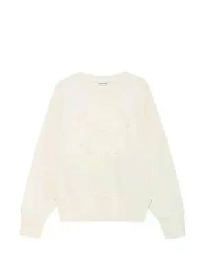 ANINE BING Harry Shrunken Signet Sweatshirt - Neutrals