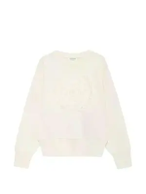 ANINE BING Harry Shrunken Signet Sweatshirt - Neutrals