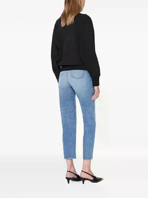 ANINE BING Harry Shrunken Signet Sweatshirt - Black