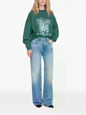 ANINE BING Miles Sweatshirt Leo Muse Deep Emerald