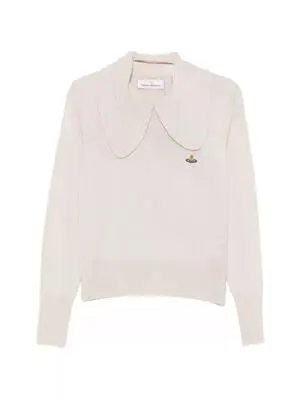 VIVIENNE WESTWOOD Bea Collared Sweater - Neutrals