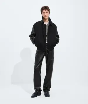 Bottega Veneta Wool And Leather Blouson