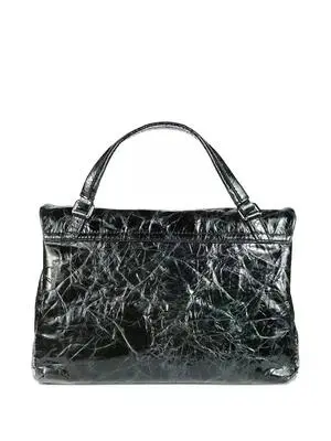 ZANELLATO Small Postina Studded Shoulder Bag - Black