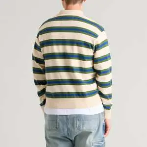 ECSTATIC RESEARCH Border Polo Knit