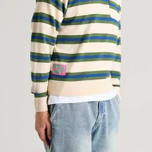 ECSTATIC RESEARCH Border Polo Knit