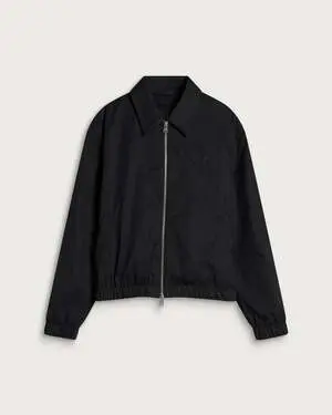 AMI Paris Cotton Adc Padded Zipped Jacket In | Size: | Cotton/polyester | End Clothing - Black