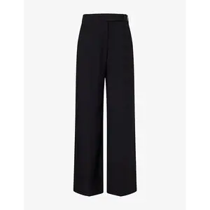 Camilla And Marc Bostan Tailored Straight-leg Woven Trousers - Black