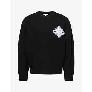 THE COUTURE CLUB Brand-emblem Knitted Jumper - Black