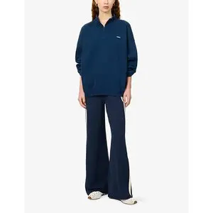 SISTERS & SEEKERS Carolyn Quarter-zip Cotton-blend Jumper
