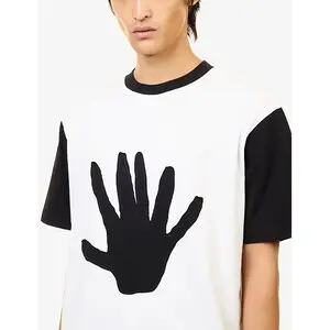HERESY Hand-embroidered Cotton T-shirt