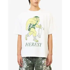 HERESY Brand-print Cotton T-shirt