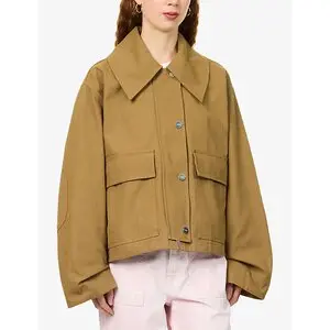 GANNI Canvas Short Barn Cotton Jacket