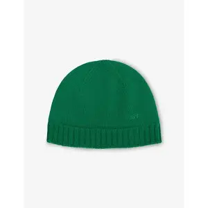 Bottega Veneta Brand-embroidered Wool Beanie - Malachite