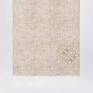 Loewe Anagram Wool And Cashmere Scarf