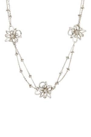We11Done Crystal Twisted Wire Necklace
