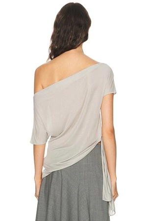 ST. AGNI Fine Jersey Off Shoulder Top