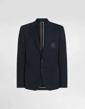 Dolce & Gabbana Portofino Single-breasted Jersey Jacket Suits And Blazers - Blue