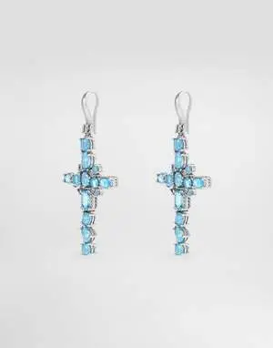 Dolce & Gabbana Rainbow Monocolore Earrings Earrings White Gold