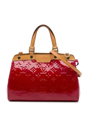 LOUIS VUITTON 2008 Monogram Vernis Brea Pm Satchel - Red